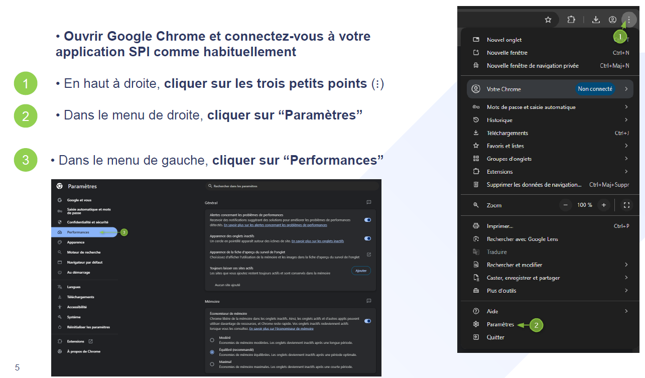 Comment paramétrer mon navigateur internet pour une utilisation optimale de SPI